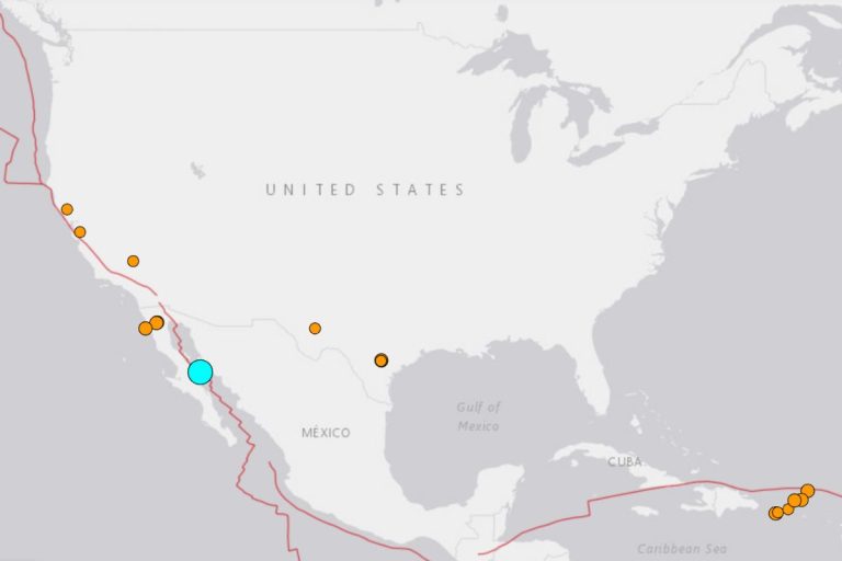 Terremoto de magnitude 6,2 atinge Golfo da Califórnia