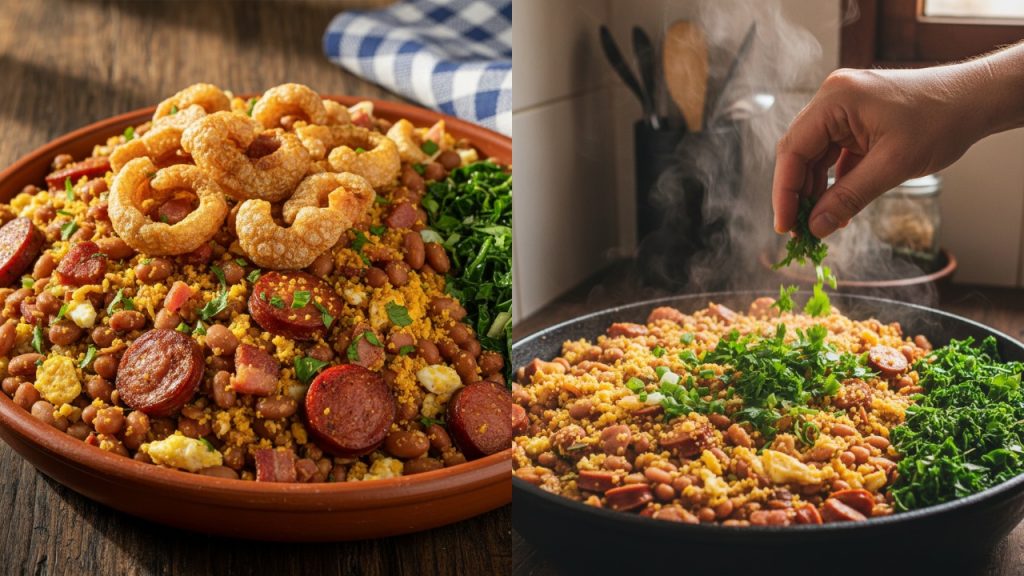 Essa receita de feijão-tropeiro mistura tradição, sabor intenso e ...