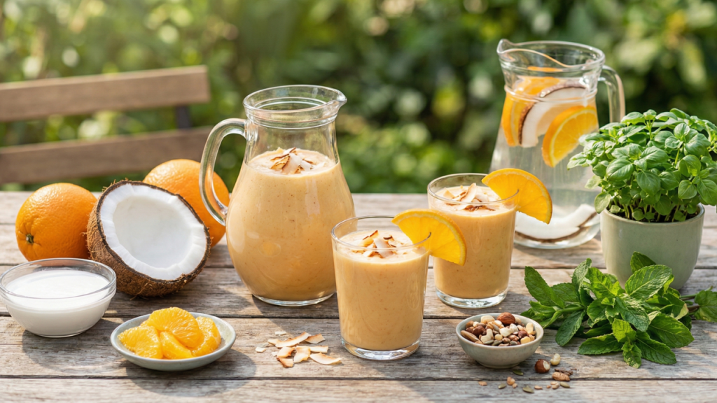 Coco com laranja: como preparar um refresco tropical cremoso e nutritivo