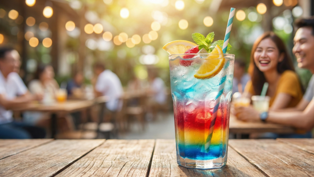 Soda italiana colorida que agrada todas as idades, prática e deliciosa ...