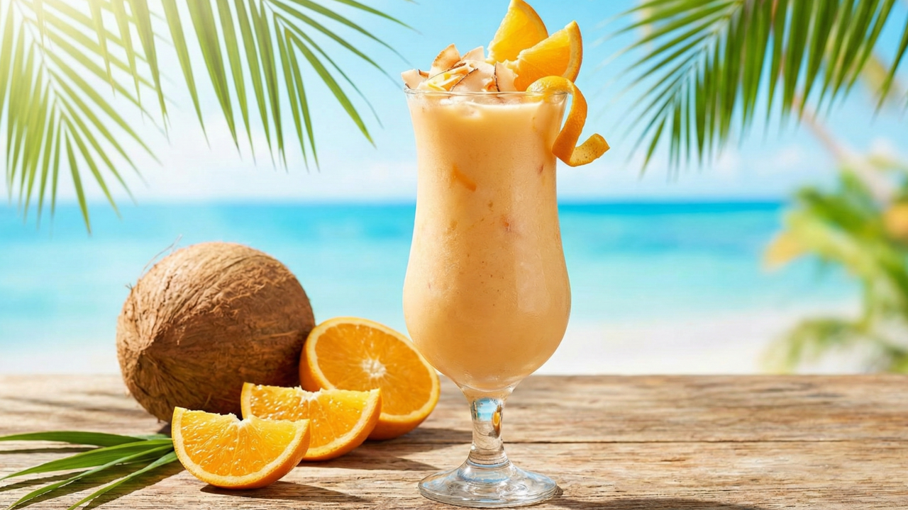 Coco com laranja: como preparar um refresco tropical cremoso e nutritivo