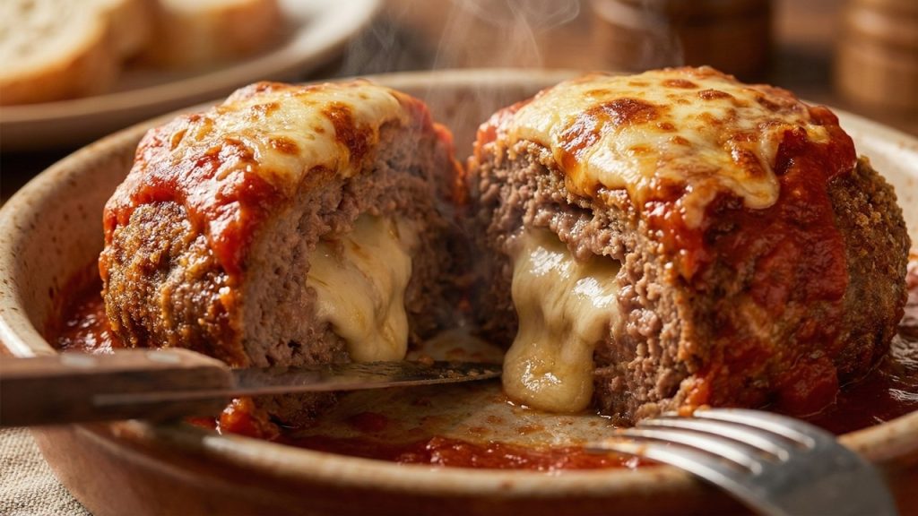 O polpetone de carne recheado e suculento que transforma qualquer ...
